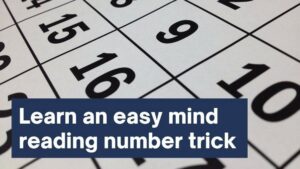Mind reading number trick: How to guess a spectator’s number